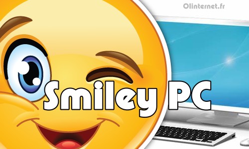 Emoticone informatique smiley Ordinateur de bureau