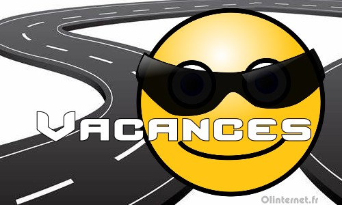 Emoticone vacances a la plage et smiley Soleil