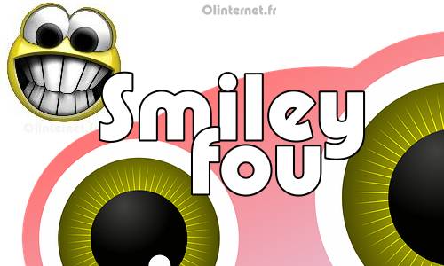 Emoticone fou smiley rigolo pour facebook